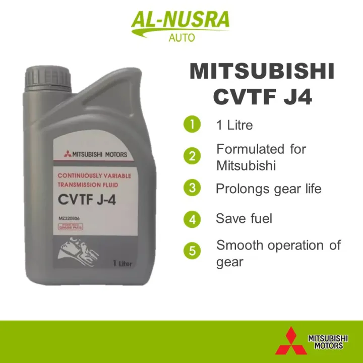 MITSUBISHI CVTF J4 1L CONTINUOUSLY VARIABLE TRANSMISSION FLUID GEAR OIL ...