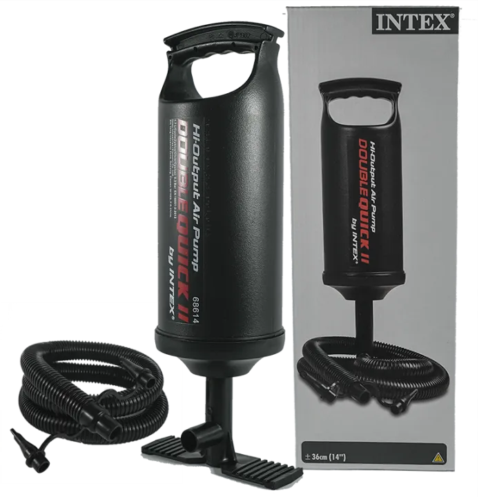 Intex Hi-Output-Air Pump Double Quick II Hand Pump, 14 inches (36cm ...