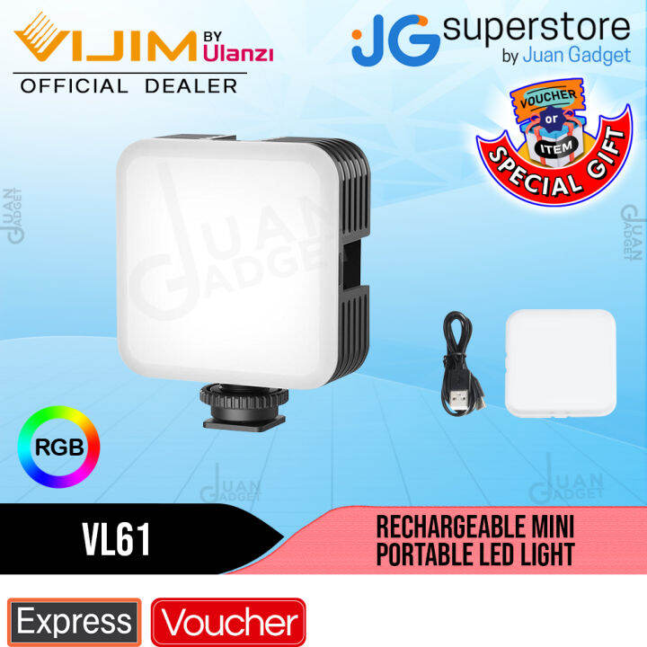 Vijim by Ulanzi VL61 RGB 2000mAh Rechargeable Fill Light for ...