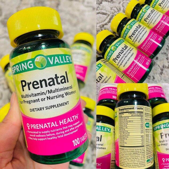 SPRING VALLEY PRENATAL Multivitamins 100pcs tablets | Lazada PH