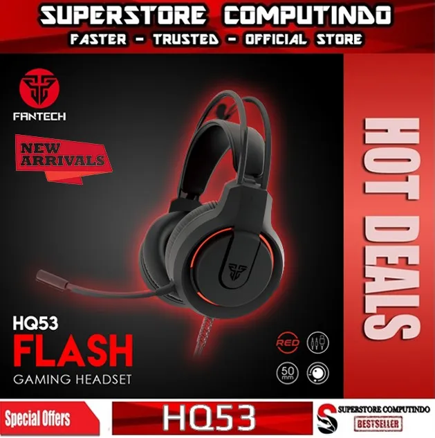 Fantech FLASH HQ53 Gaming Headset With Red Lighting Effect | Lazada ...