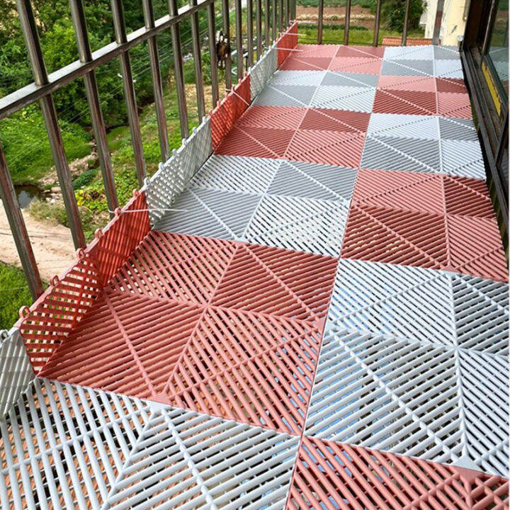 Outdoor Modular Interlocking Multi-Use Plastic Deck Tile, Modular ...