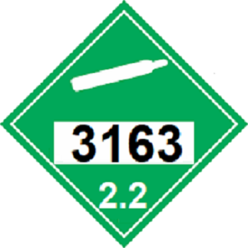 TEM HÀNG NGUY HIỂM DÁN CONTAINER CLASS 2.2 UN 3163 | Lazada.vn