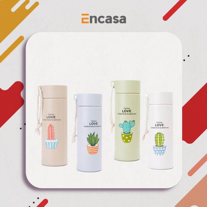 Travel Drinking Bottle Cactus 450ML Glass Bottle Water Bottle ...