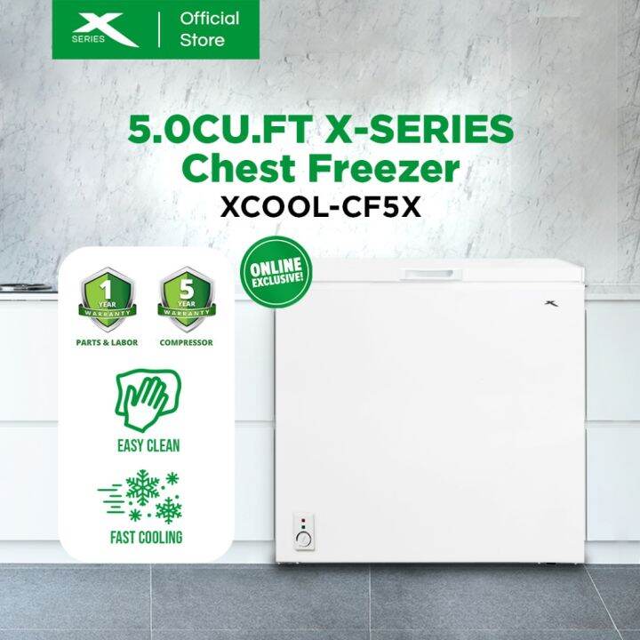 New Original X-SERIES 5.0cu ft. Chest Freezer Defrost with Recessed ...