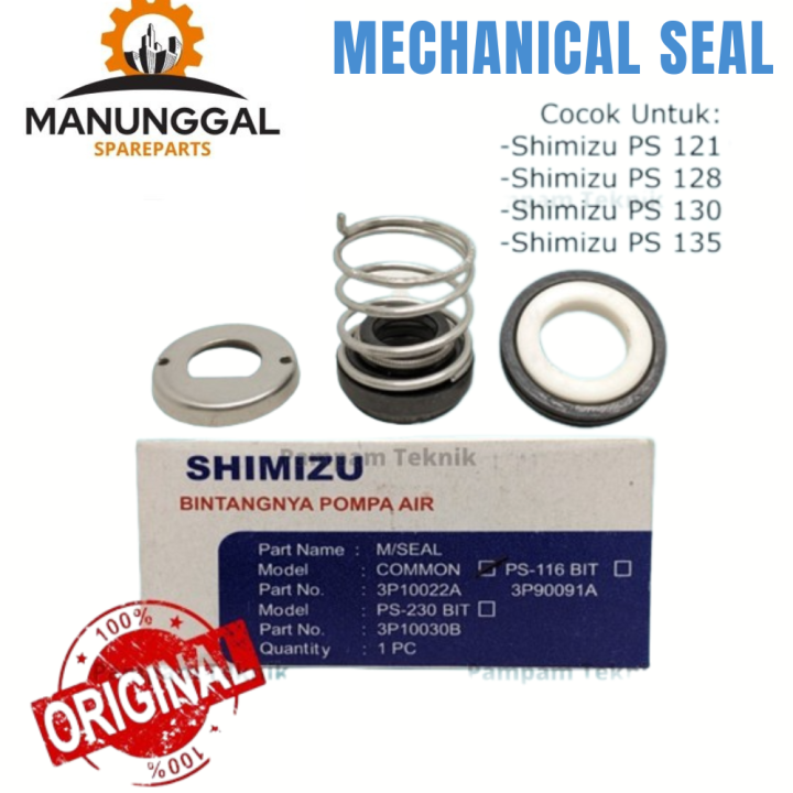 GENUINE PART - MECHANICAL SEAL SHIMIZU PS 128 130 135 ORIGINAL SHIMIZU ...