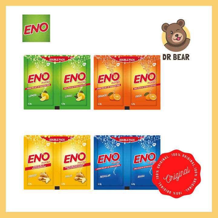 Eno Powder sachet 4.3g x 2 (Original/Lemon/Ginger/Orange) | Lazada