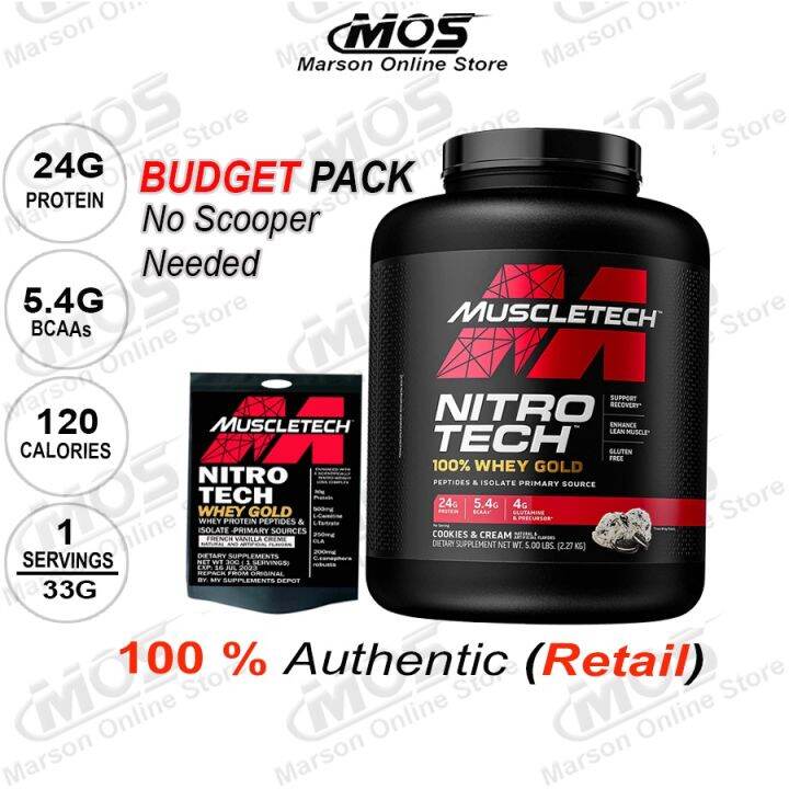 Muscletech Nitrotech 100 Whey Gold - Whey Protein Peptides Isolate ...