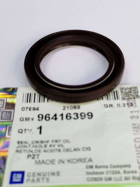 GM Crankshaft Oil Seal -FRONT- for Chevrolet Spark 2010-2015 PN ...