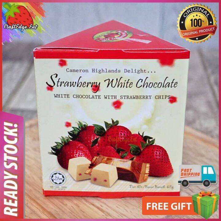 WHITE CHOCOLATE COKLAT PUTIH STRAWBERRY WITH CHIP FROM BIG RED CAMERON ...