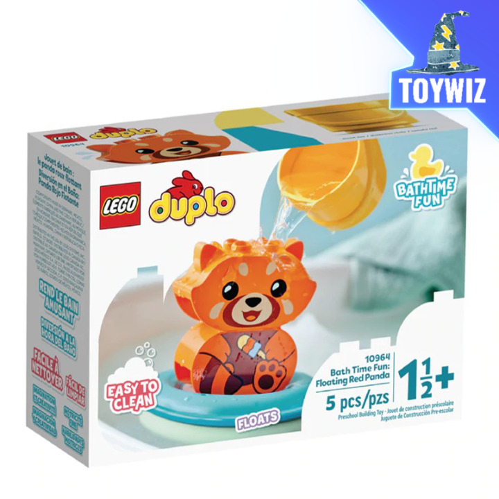 LEGO DUPLO 10964 My First Bath Time Fun: Floating Red Panda (5 Pieces ...