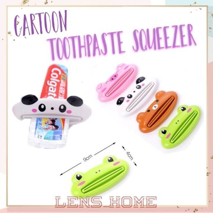 Cartoon Easy Squeeze Toothpaste Dispenser Tube Extrude Multifunction ...