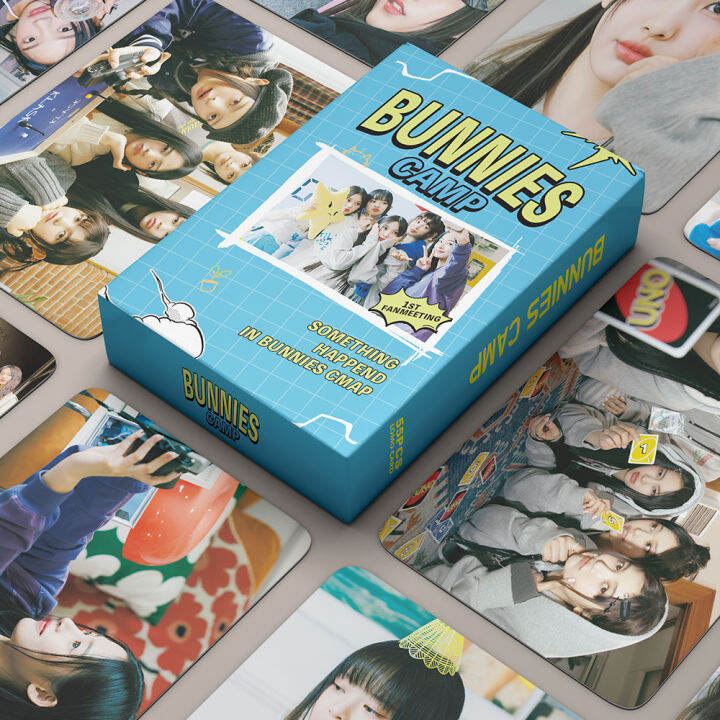 csbi 55Pcs/set Kpop NEWJEANS 2023 1st FANMEETING BUNNIES CAMP LOMO Cards MINJI HANNI DANIELLE ...
