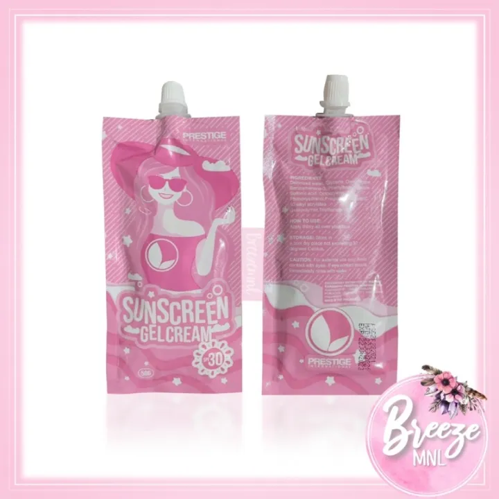 【Hot Stock】 Prestige Sunscreen Gel Cream SPF 30 50G Big Sachet | Lazada PH