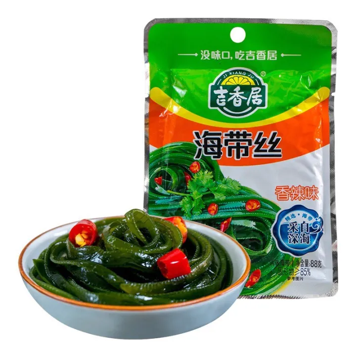 ต้องลอง👍🏻 ️H25สาหร่ายดอง พร้อมส่ง(吉香居香辣海带丝)ขนาด 88g เป็นเครื่องเคียงที่นิยมทานคู่กับอาหารจีน ...