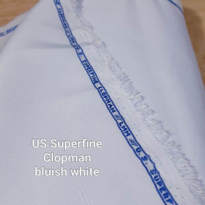 ☁Fabric per YARD: US Klopmann Superfine Clothman original white fabric ...