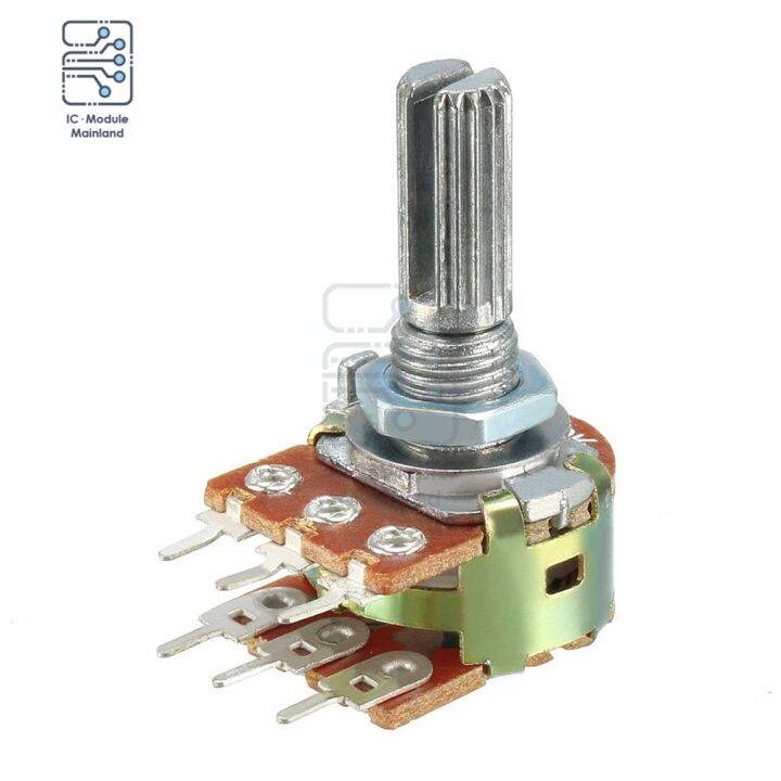 5PCS/Lot 1K 2K 10K 20K 100K 250K 1M Ohm Variable Resistors Dual Linear ...