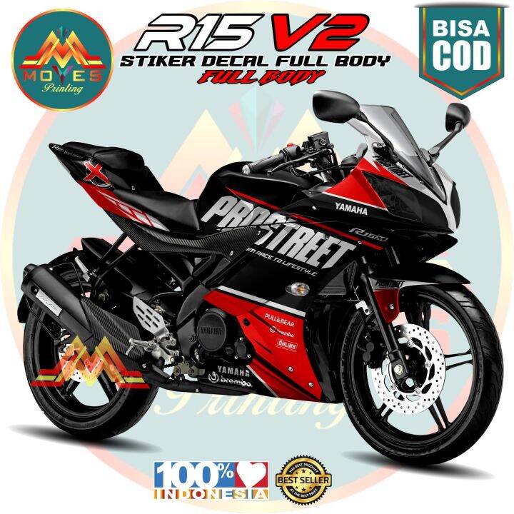 ⭐⭐⭐⭐⭐ Bisa Cod, decal stiker r15 v2 stiker motor r15 v2 stiker yamaha ...