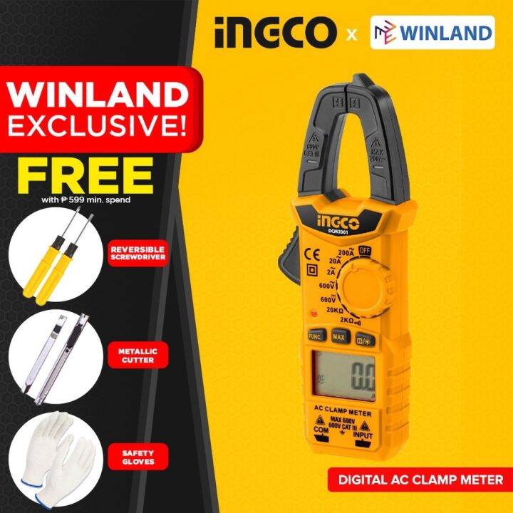 INGCO by Winland Digital Clamp Meter Multi Tester Multimeter for ...