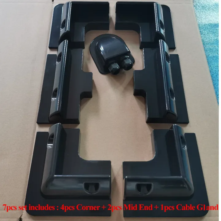 White Double IP66 Waterproof ABS Solar Mounting Bracket Cable Entry ...