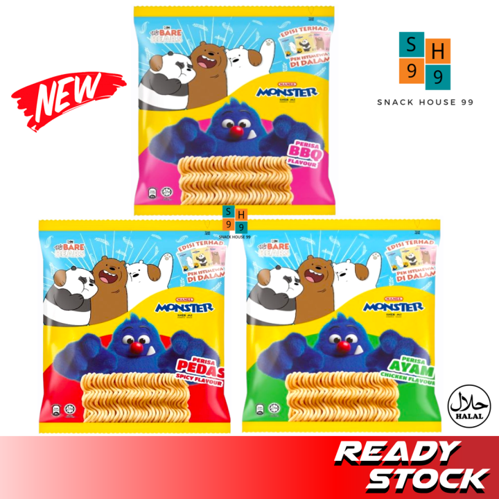 Mamee Monster Family Pack 8's x 25g 【 BBQ , Ayam , Pedas】【SnackHouse99 ...