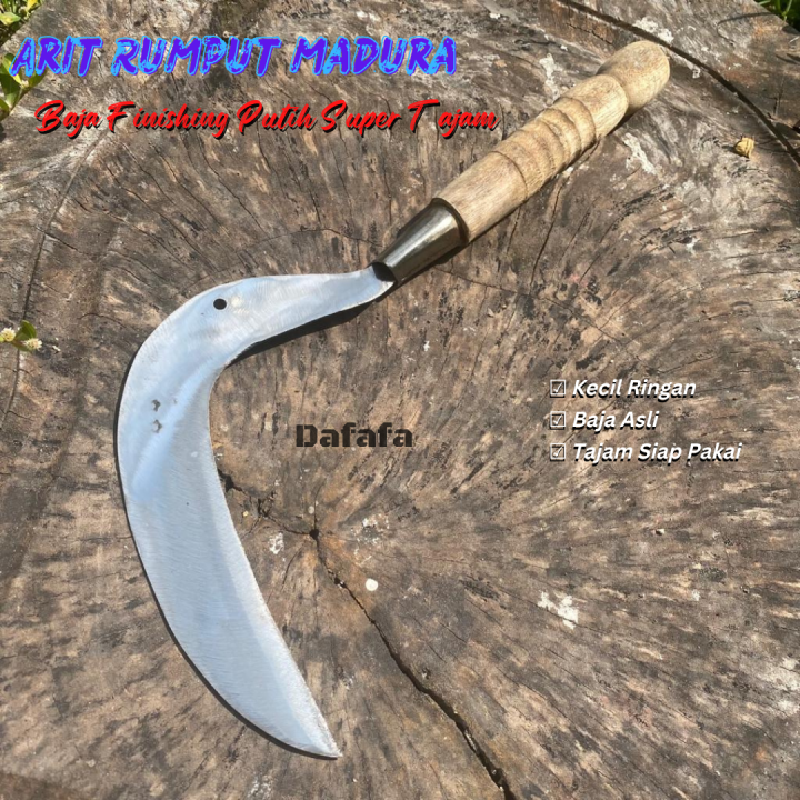 Arit Rumput Madura Jawa Timur - Arit Baja Putih Kecil Ringan - Sabit ...