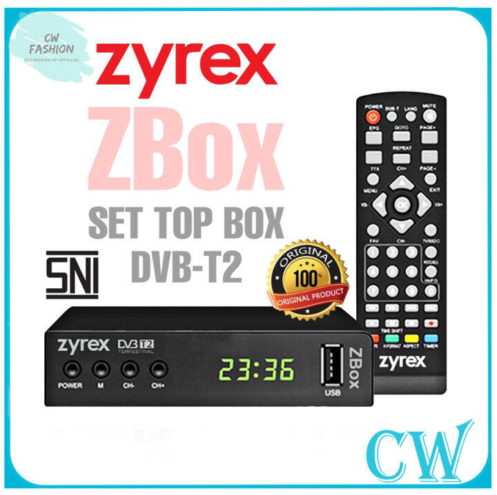 STB Set Top Box ZYREX ZBOX-1 ANTENA TV DIGITAL | Lazada Indonesia