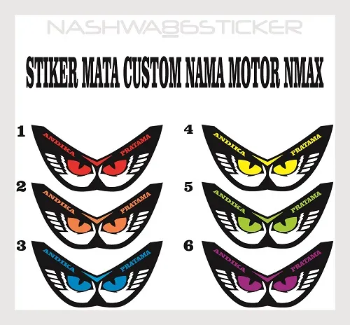 Stiker Mata Sticker Lampu Motor Yamaha Nmaxcustom Nama Lazada Indonesia