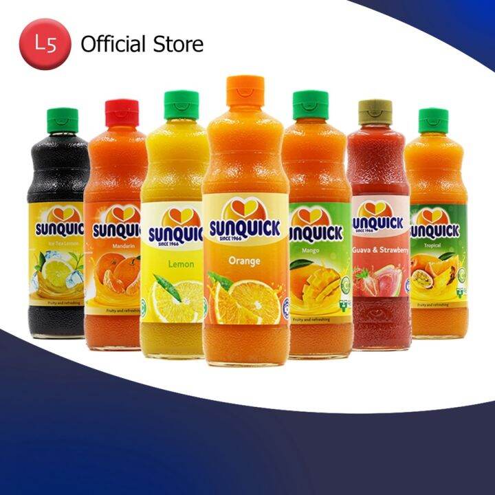 Sunquick Juice Concentrate (Orange/Lemon/Tropical/Mandarin/Mango/Pink Guava Strawberry/Iced Tea ...