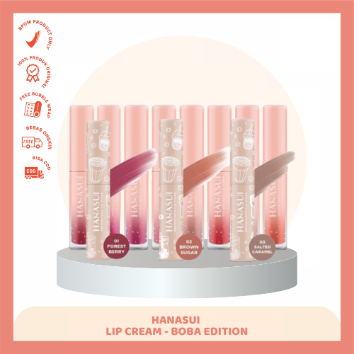 HANASUI MATTEDORABLE LIPCREAM BOBA EDITION | 6 VARIAN | MATTE FINISH ...