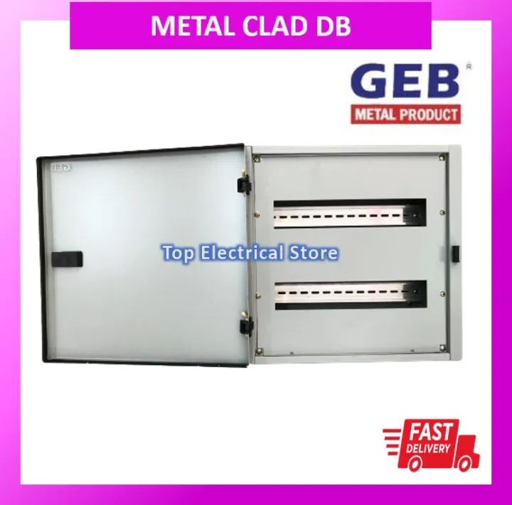 GEB MAXGUARD METAL CLAD DB 2 ROW 14 WAY DISTRIBUTION BOX ELECTRICAL BOX ...