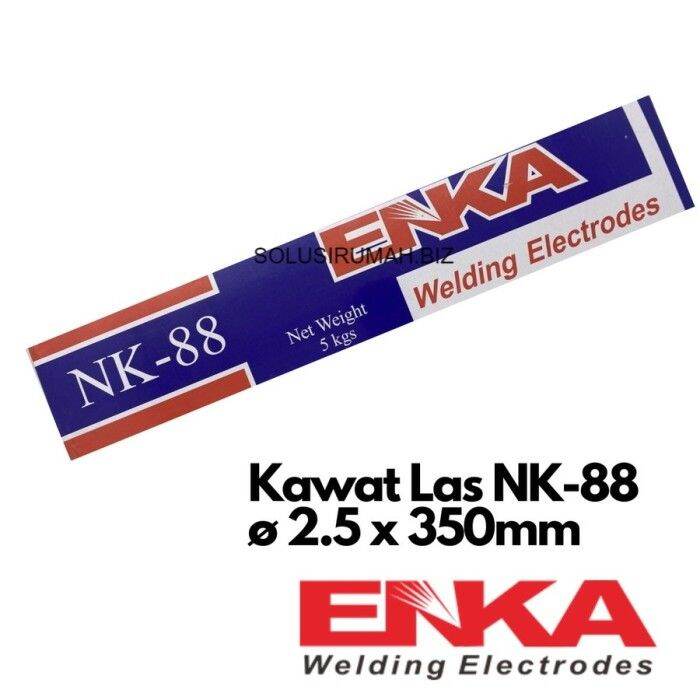 PAK 5KG KAWAT LAS NK-88 2,5mm X 350mm ENKA AWS E-6013 ENKA 2.5MM NK88 | Lazada Indonesia