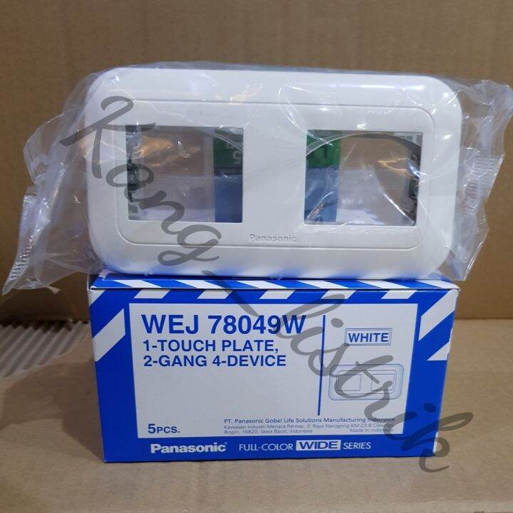Panasonic Frame Saklar 2 Gang 4 Device WEJ78049W | Lazada Indonesia
