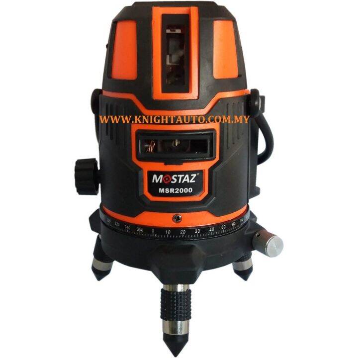 MOSTAZ 5 Line Laser Leveling - Red line - MSR2000 - Heavy Duty for work ...