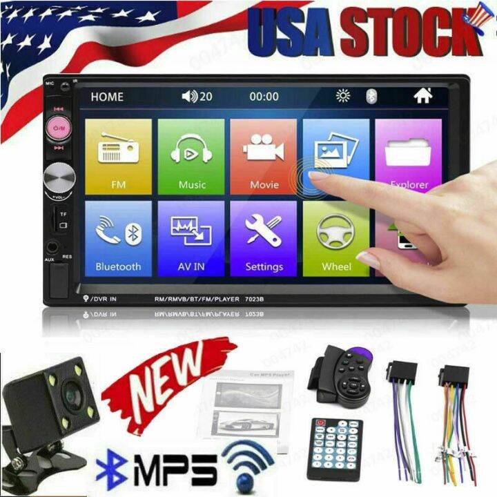 7018B 2 DIN Car MP5 Player 7'' Radio Stereo with HD Touch Screen ...