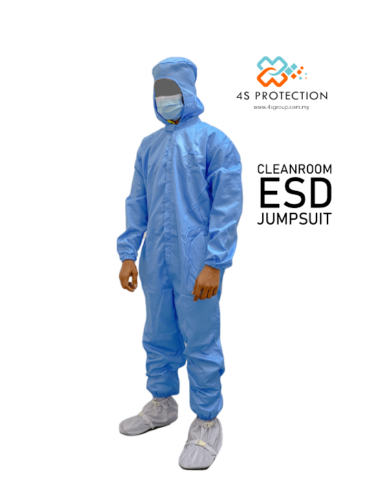 [4S] Cleanroom Esd Jumpsuit with Hood | Lazada