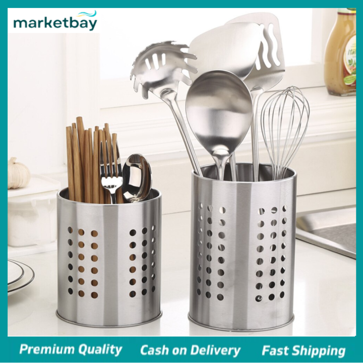 Marketbay Kitchen Utensil Holder Organizer Cooking Cutlery Tableware ...