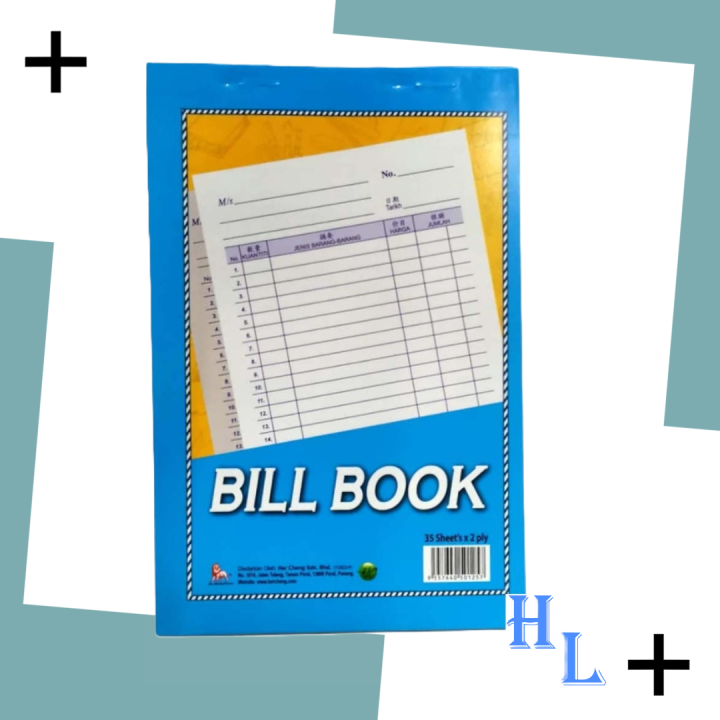 Bill Book 2ply / Buku Bil Biasa 131mm x 192mm / 5 x 8 Inch | Lazada