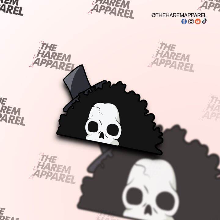 Brook | One Piece | Vinyl Peeker Sticker | The Harem Apparel | Lazada PH