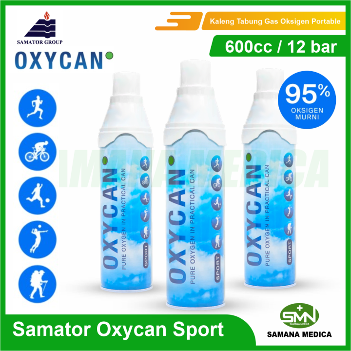 Samator Oxycan Sport 600 cc - Kaleng Tabung Gas Oksigen Portable ...