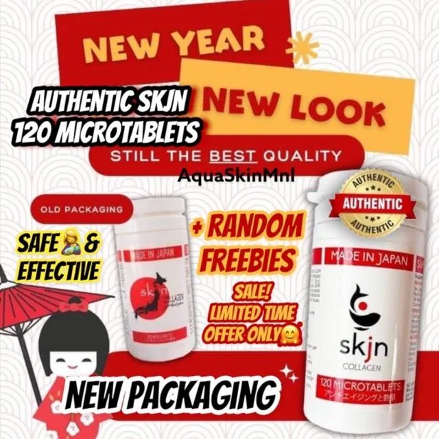 Authentic SKJN Collagen 120 Microtablets/1 bottle - NEW PACKAGING ...