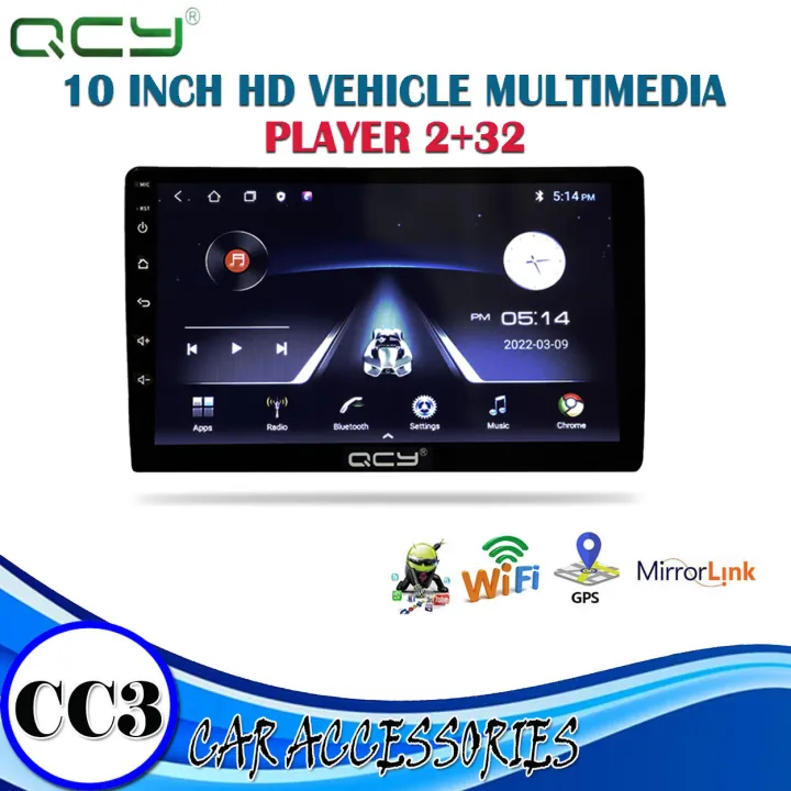 QCY 10" head unit 8810 Android 11 HD Vehicle Multimedia Player 2+32 ...