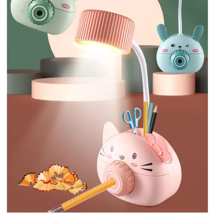 【Spot in Manila】LED mini lamp cute learning lamp cartoon cat lamp ...