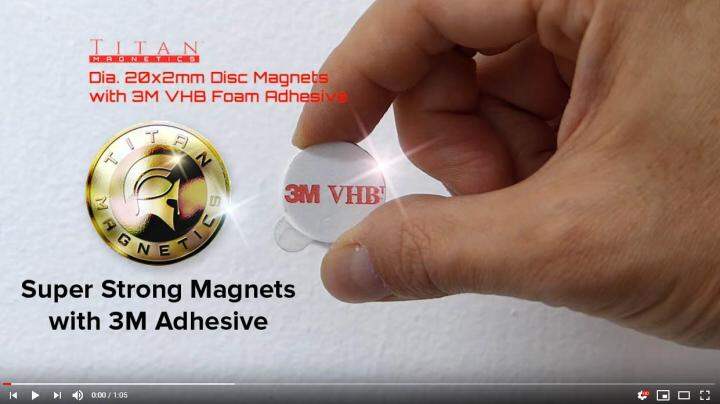 Strong Disc Magnets QuikDisc VHB – Neodymium Magnets with 3M VHB Foam ...