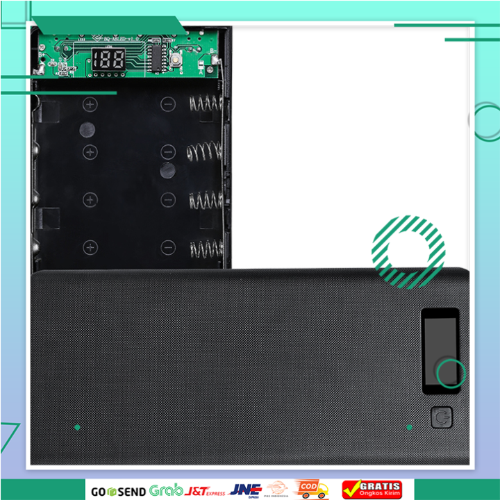 Casing Power Bank 8x18650 2 Port + Display LCD Berkapasitas 8 Buah ...