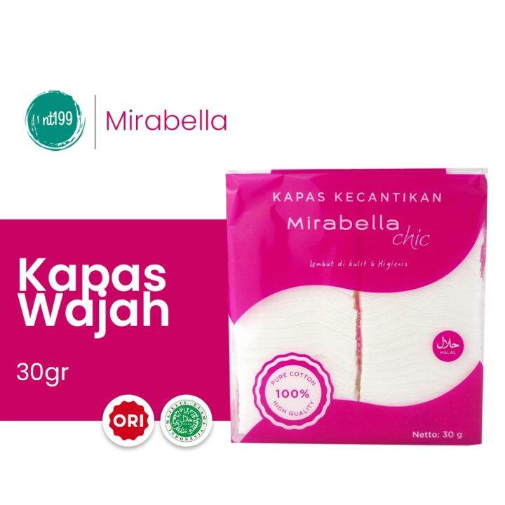 Kapas Wajah Kecantikan Mirabella Chic 30gr | Lazada Indonesia
