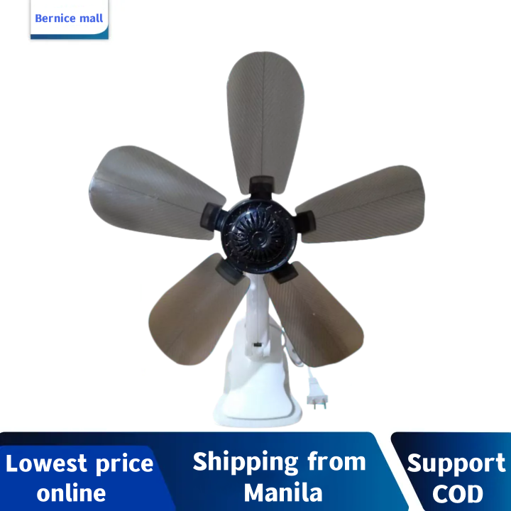 Bernice 5 Leaves Portable Clip Electric Fan | Lazada PH