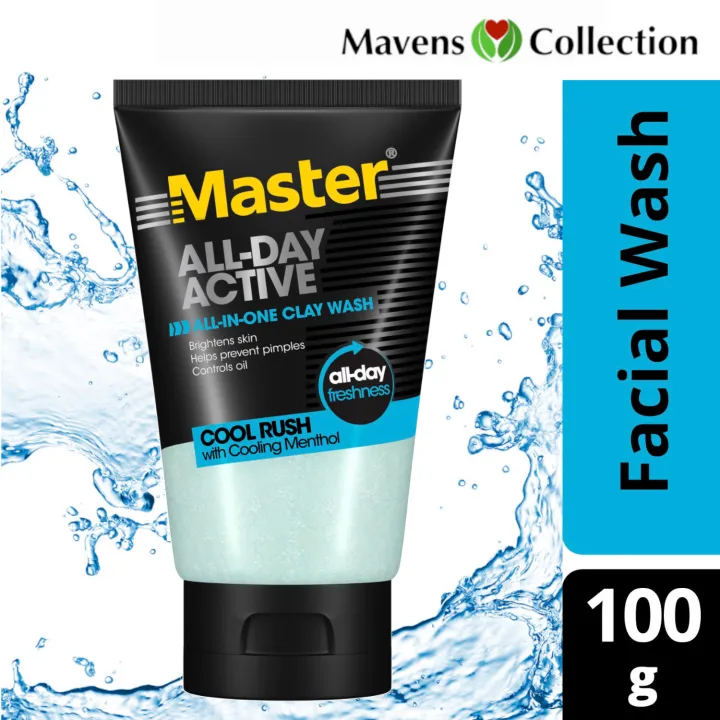 Master All-Day Active All-in-One Clay Wash Cool Rush with Cooling ...
