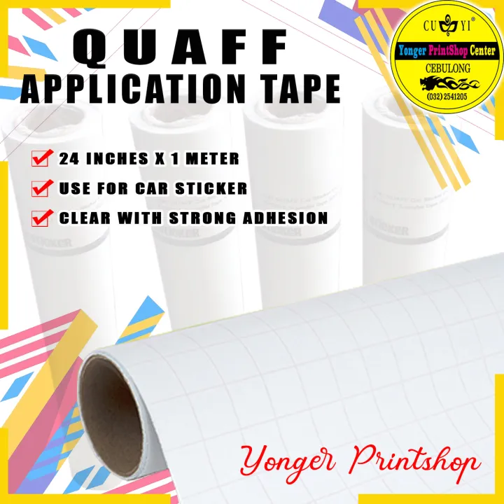 1 METER QUAFF APPLICATION TAPE FOR CAR STICKER ( 24 INCHES X 1 METER ...