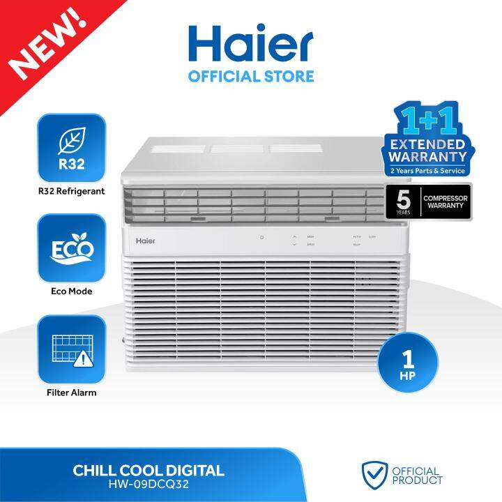 Haier HW-09DCQ32 1.0 HP Chill Cool Digital Window Type Aircon for Small ...